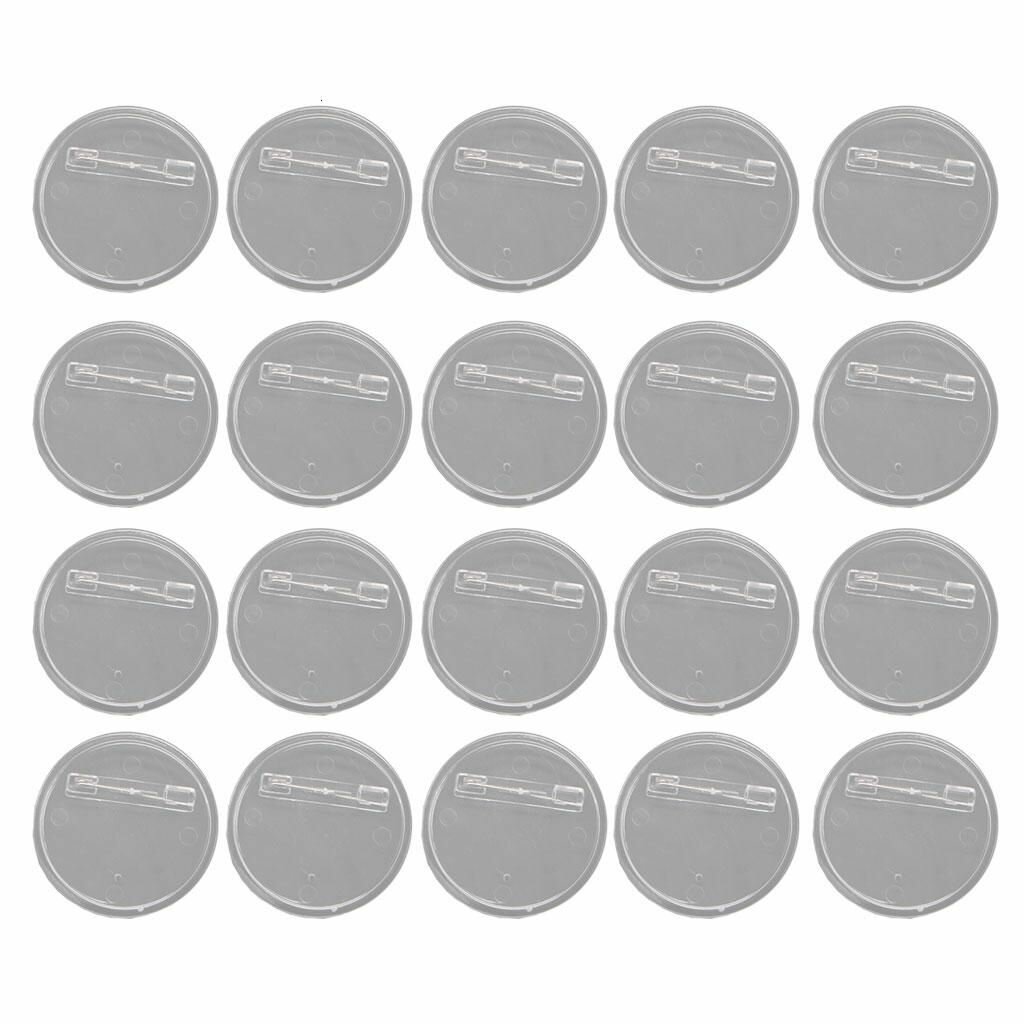 20 шт, акриловый прозрачный значок диаметром 40 мм