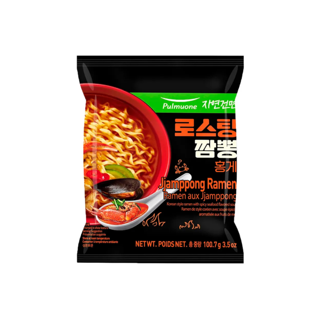 Лапша быстрого приготовления Pulmuone со вкусом морепродуктов 100.7 г, Южная Корея