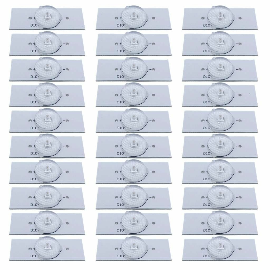 Универсальные светодиодные лампы 3В для ремонта ТВ, набор из 30 предметов