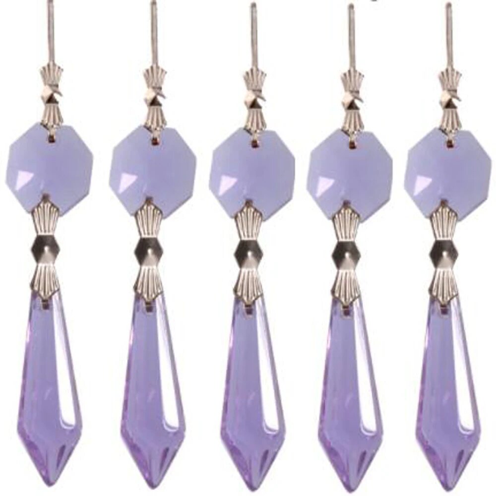 Camal подвески для люстры хрусталь 5 шт. Purple