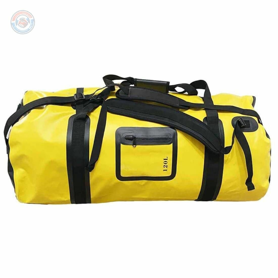 Гермосумка 120 литров водонепроницаемая для походов и путешествий с усиленной пропиткой и удобными ручками