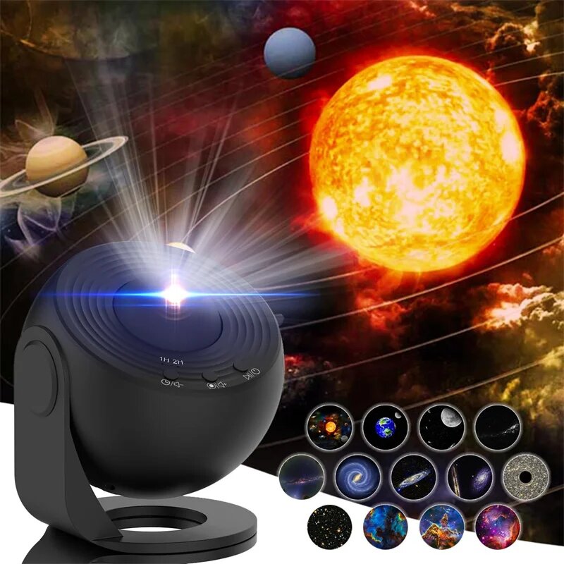 Звездный проектор Galaxy Star Projector HD 13 в 1, черный