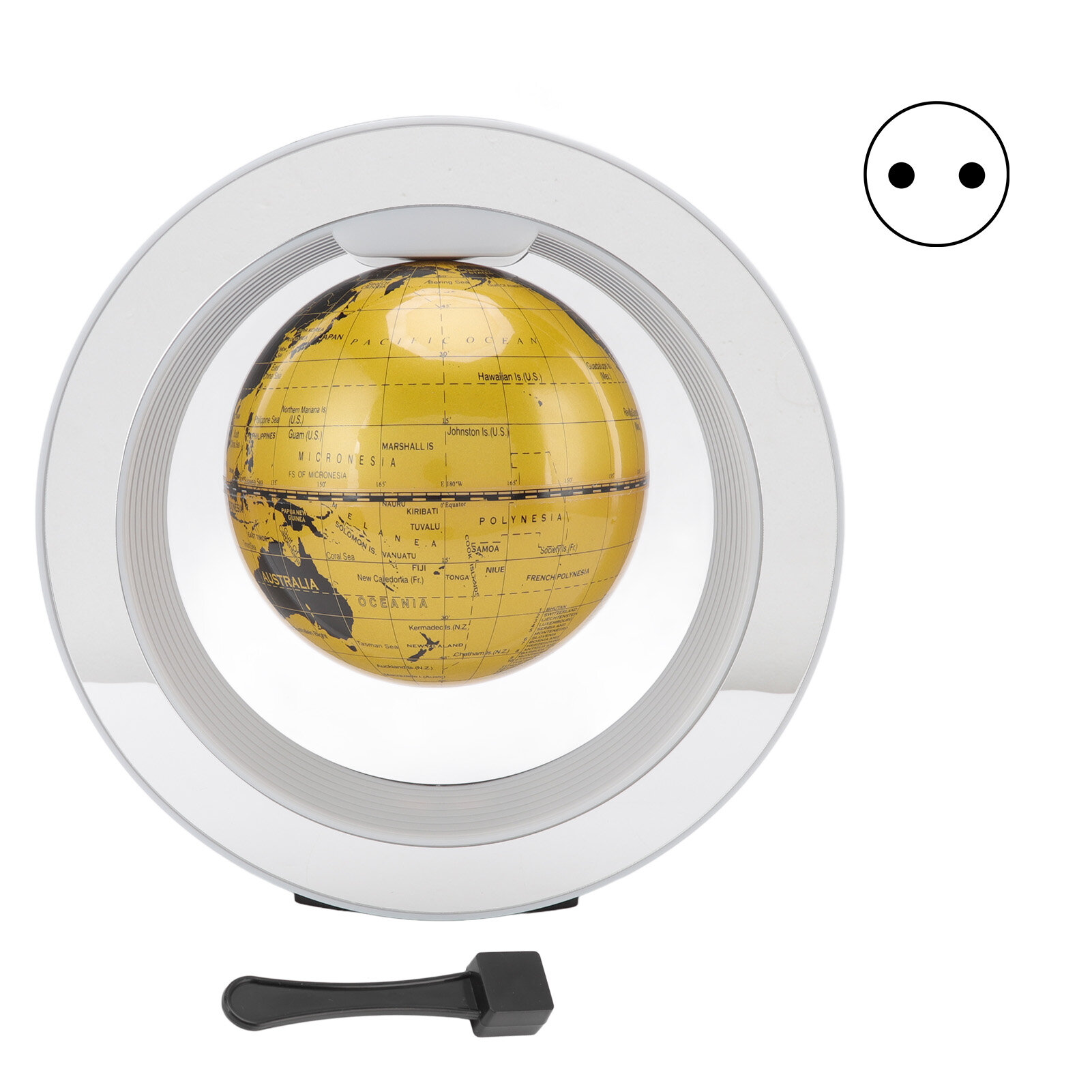 6-дюймовый парящий глобус с магнитной левитацией, золотой ABS пластик, EU Plug (100-240V)