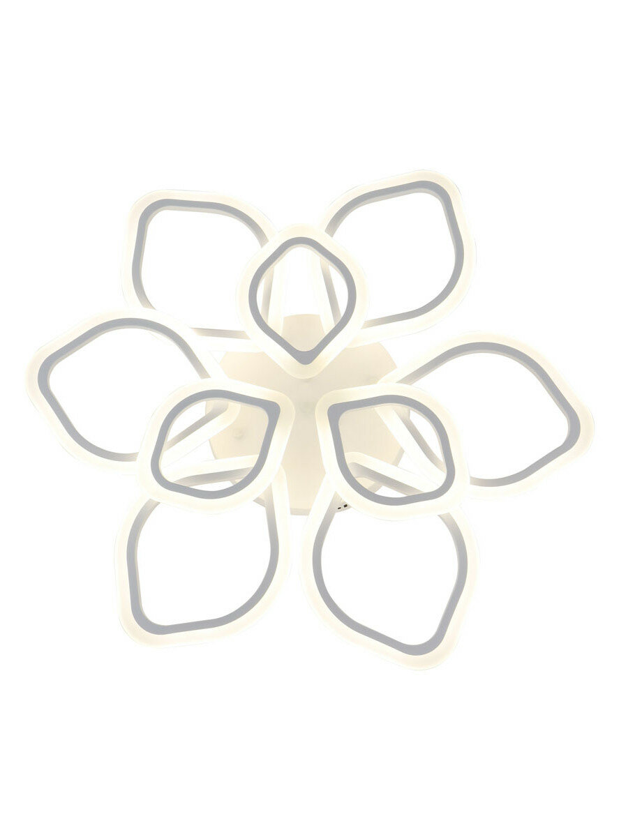 Люстра потолочная SCHAFFNER "Ruido" 39207-6+3, 1х192Вт LED, 16320Лм, белая