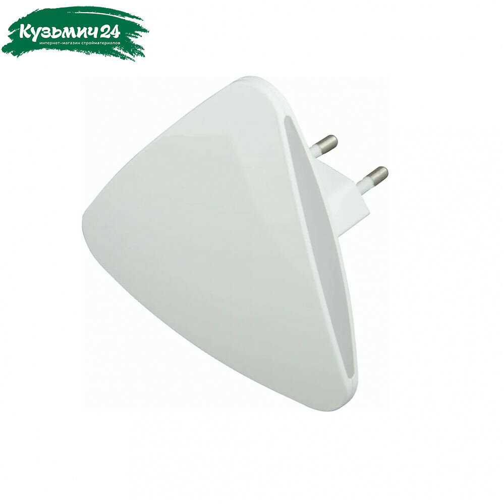 Светильник-ночник Uniel DTL-320 Треугольник с фотосенсором, пластик, белый