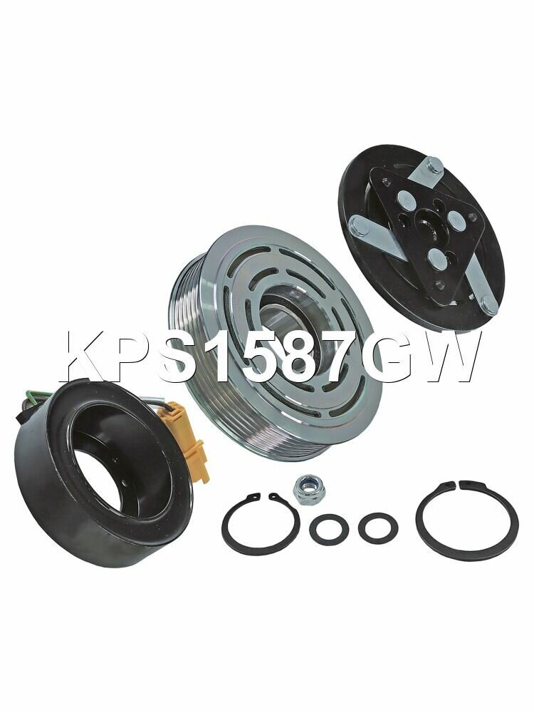 Шкив компрессора кондиционера в сборе Krauf KPS1587GW
