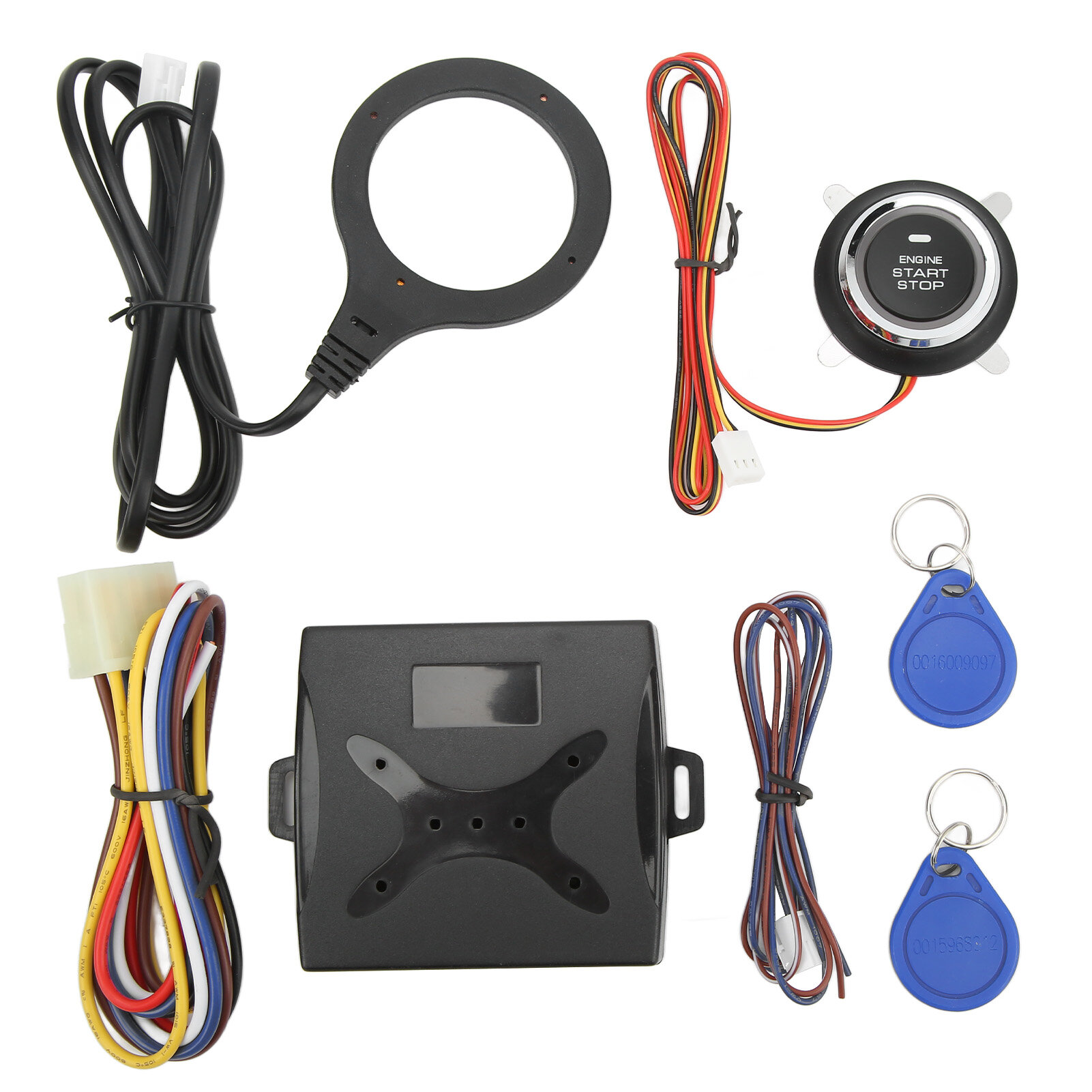 Автомобиль нажатия, чтобы запустить комплект зажигания Smart Engine Start Stop Lopless Learless Systemal Universal для автомобилей 12 В