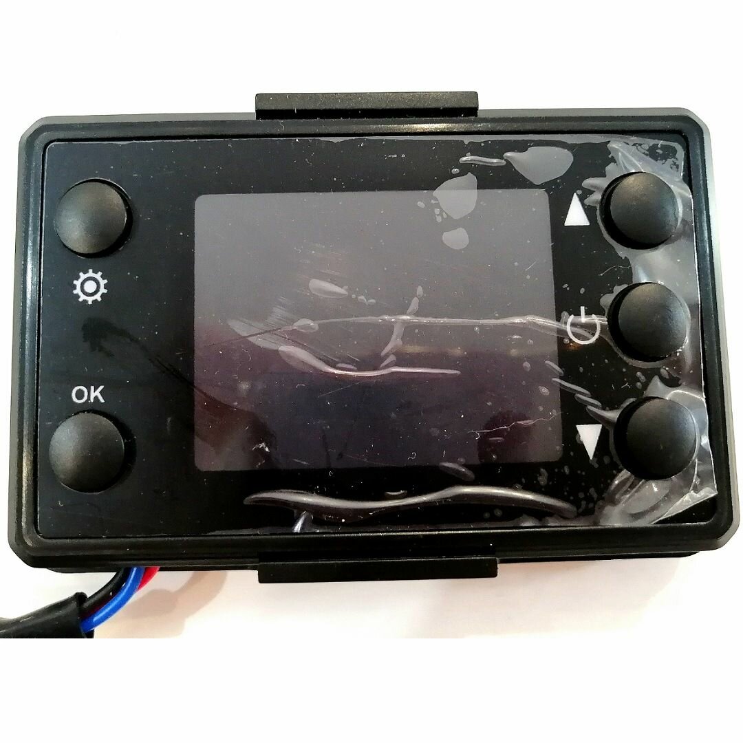 Панель (5 кнопок) управления ЖК дисплей для автономного отопителя 12/24/220в с пультом дистанционного запуска 5 кнопок (1 шт.), арт: 4207-К