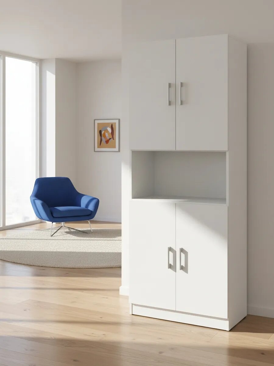 Балкон спальня шкаф FRESTER распашной деревянный с полками, от производителя