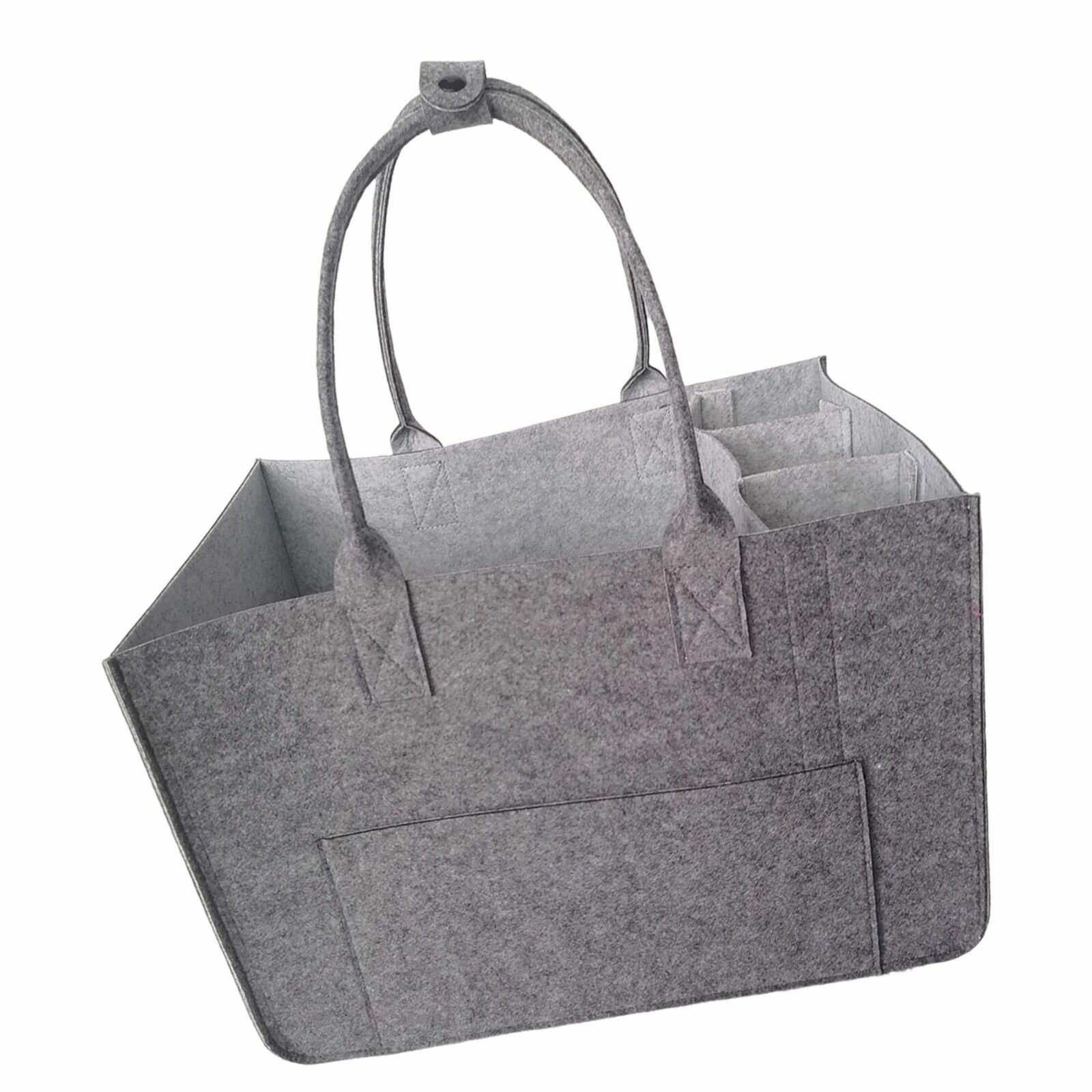 Экологичная складная войлочная сумка с несколькими отделениями для хранения одежды и электроники