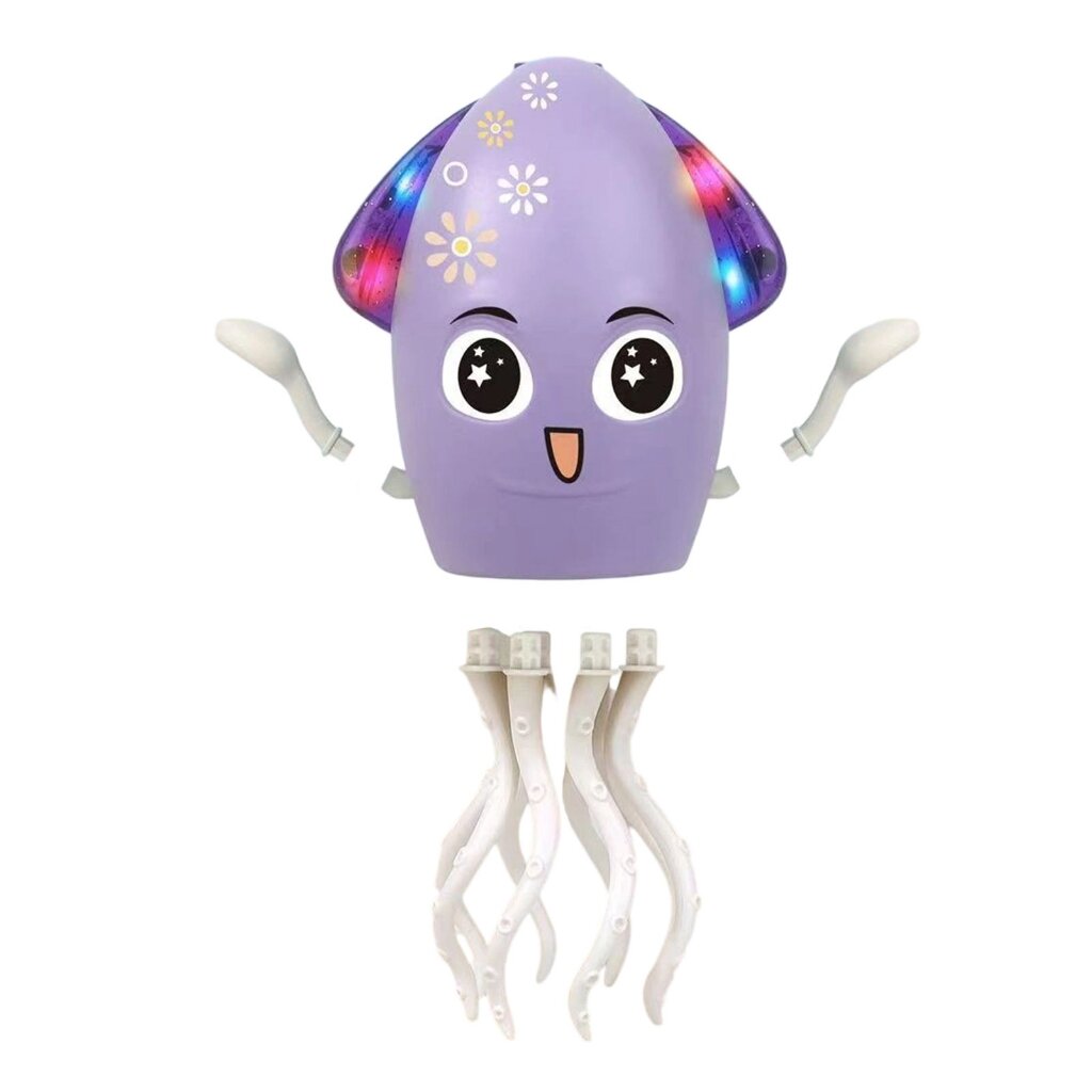 Танцующий робот-осьминог с датчиками препятствий, музыкальным ритмом и интерактивной игрой для всех возрастов