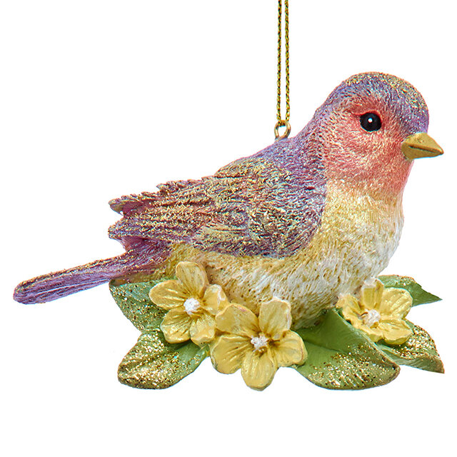 Елочная игрушка Птичка Эви - Pastel Rainbow 10 см, Kurts Adler, E1099-1