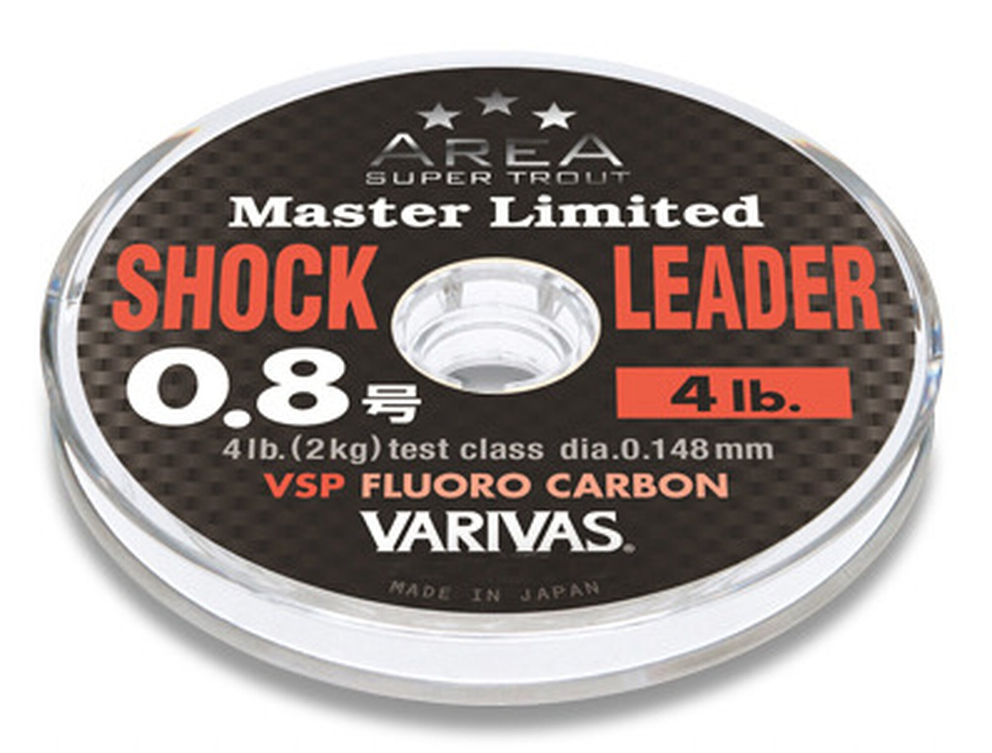 Шок лидер флюорокарбоновый Varivas Master Limited Shock Leader VSP Fluoro, #0.8, 4 Lb, 30 м