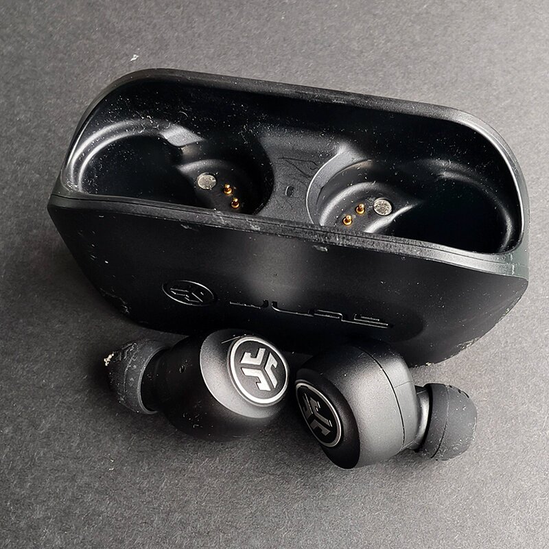 Наушники JLAB JBUDS GO Air беспроводные черного цвета с истинным шумоподавлением для повседневного использования