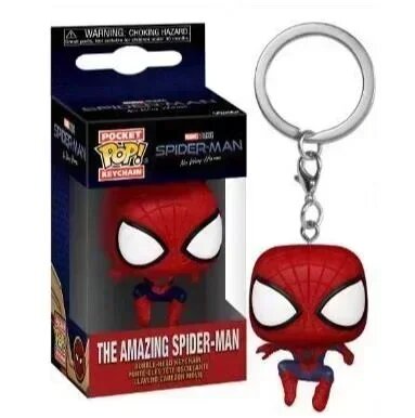 Карманный брелок Funko Pop SPIDER MAN, железный паук, брелоки для ключей, Питер Паркер, подвеска для ключей, игрушки, фигурки, брелоки, подарок на день рождения, детская игрушка