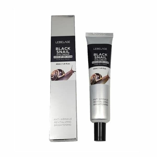 LEBELAGE Крем для кожи вокруг глаз с муцином черной улитки - Eye Cream Black Snail, 40мл*2 шт