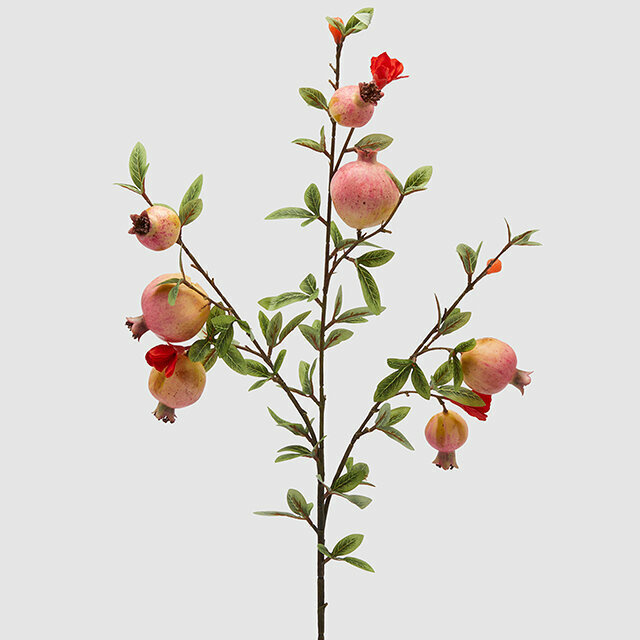Искусственная ветка Гранат Легрелле 76 см розовая, EDG, 2500030A330