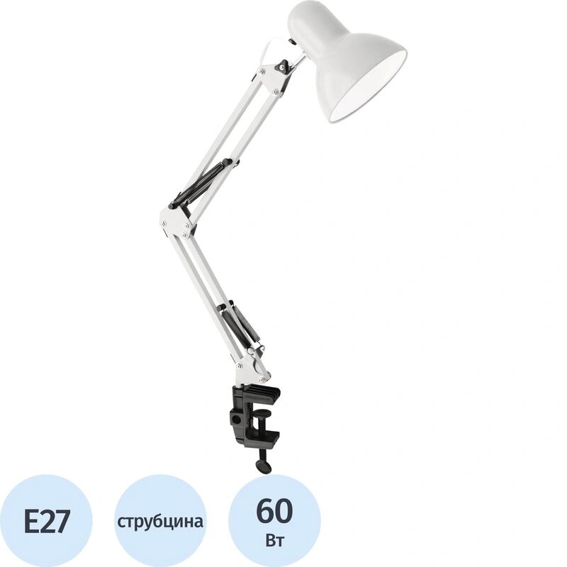 Светильник Ultraflash UF-312P С01 белый, 230V, 60Вт