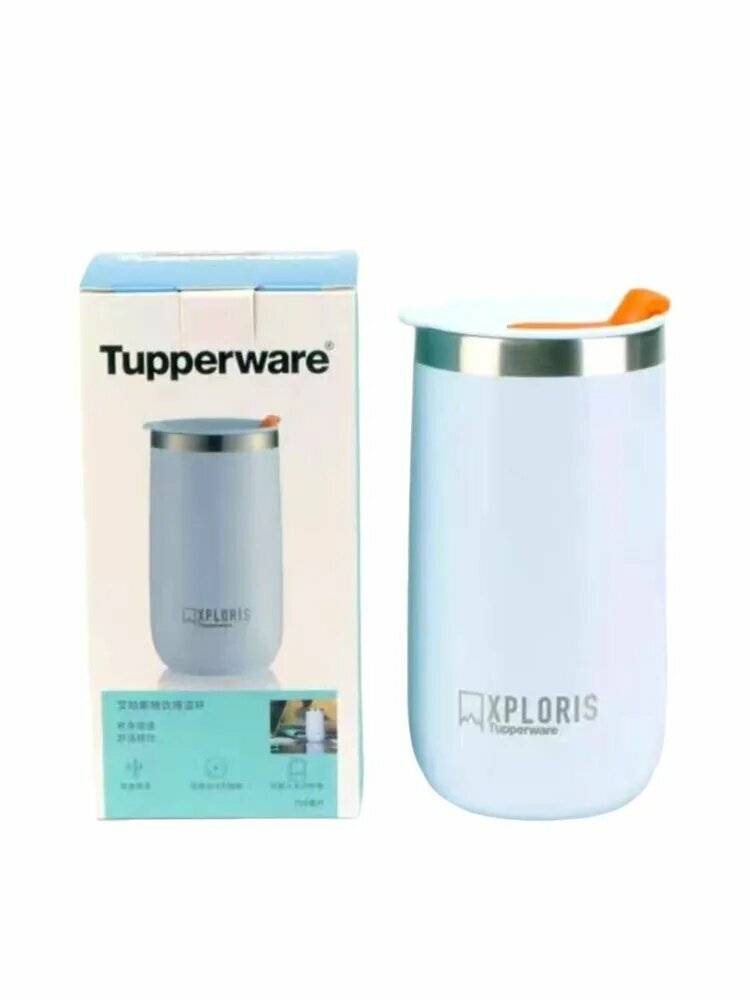 Tupperware Термос Силиконовая вставка, Ударопрочный корпус, Вакуумный, 0.36 л