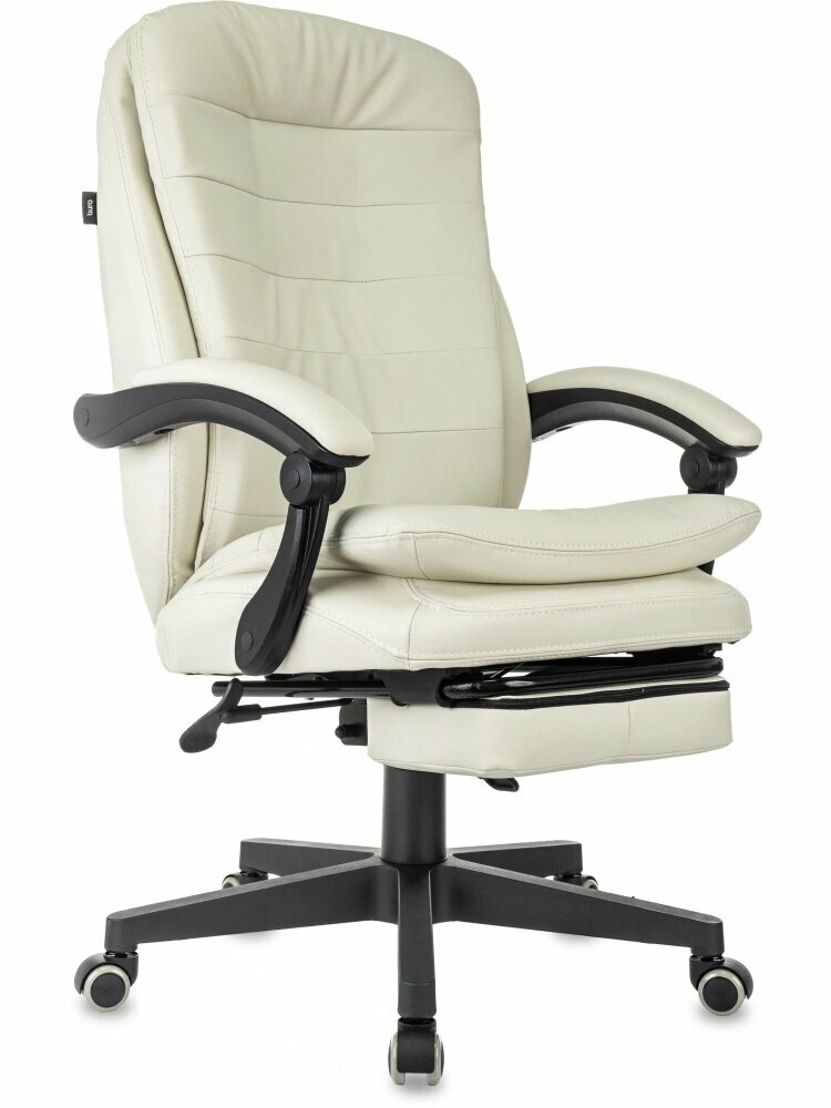 Кресло руководителя Бюрократ T-9950MSG-F, обивка: эко. кожа, цвет: слоновая кость (T-9950MSG-F/IVORY-PU)