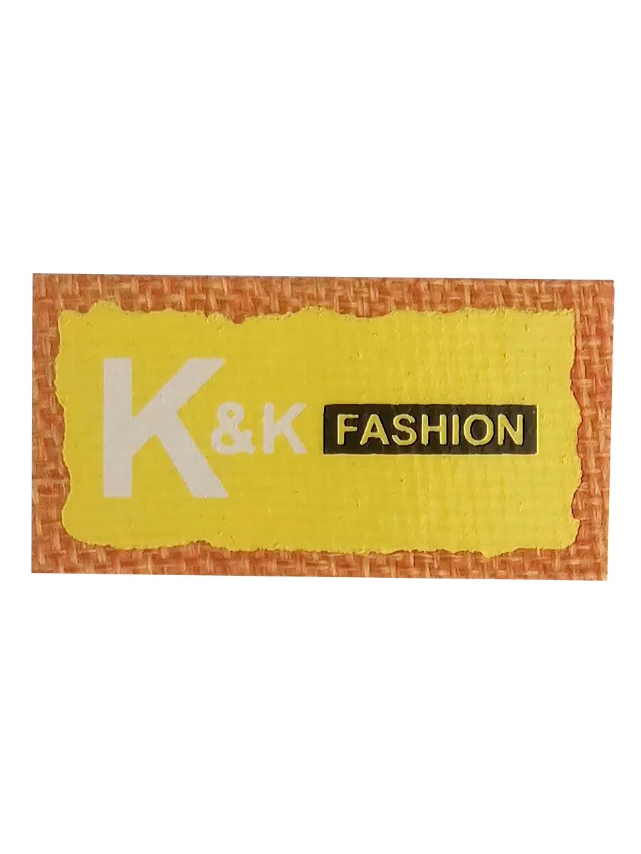 Нашивка прямоугольник, "K&k fashion", 55х30 мм. Высокая прочность материала позволяет нашивкам не выгорать на солнце.