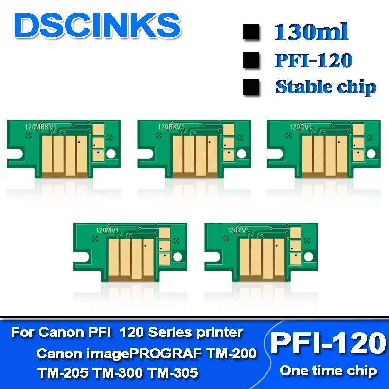 Чипы PFI-120 для Canon TM-200 TM-205 TM-300 TM-305 A Set ( 5 pcs )