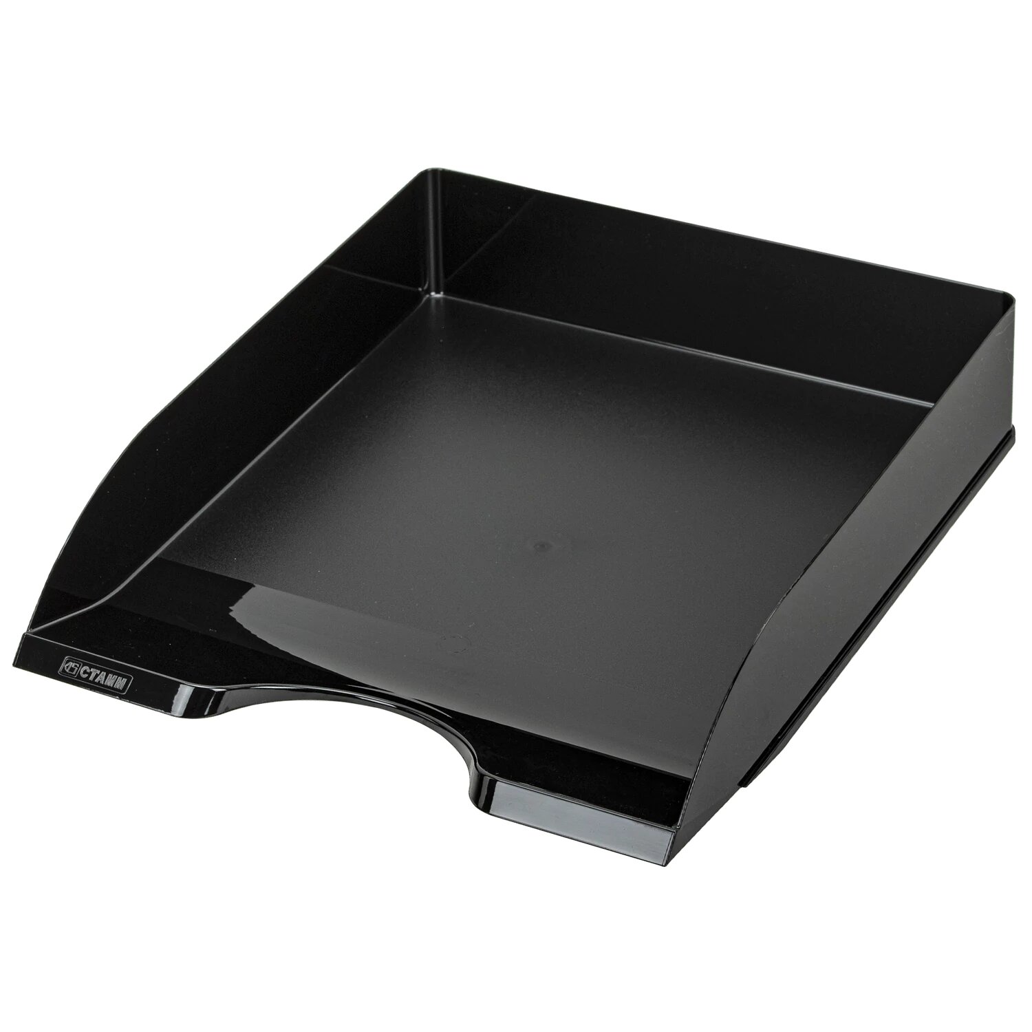 Лоток горизонтальный для бумаг "Дельта", А4 (31525060 мм), черный, ЛТГ-30460