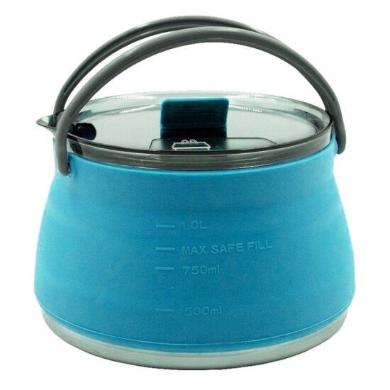 Чайник Tramp Trc-125 Складной Силиконовый 1Л, Аквамарин