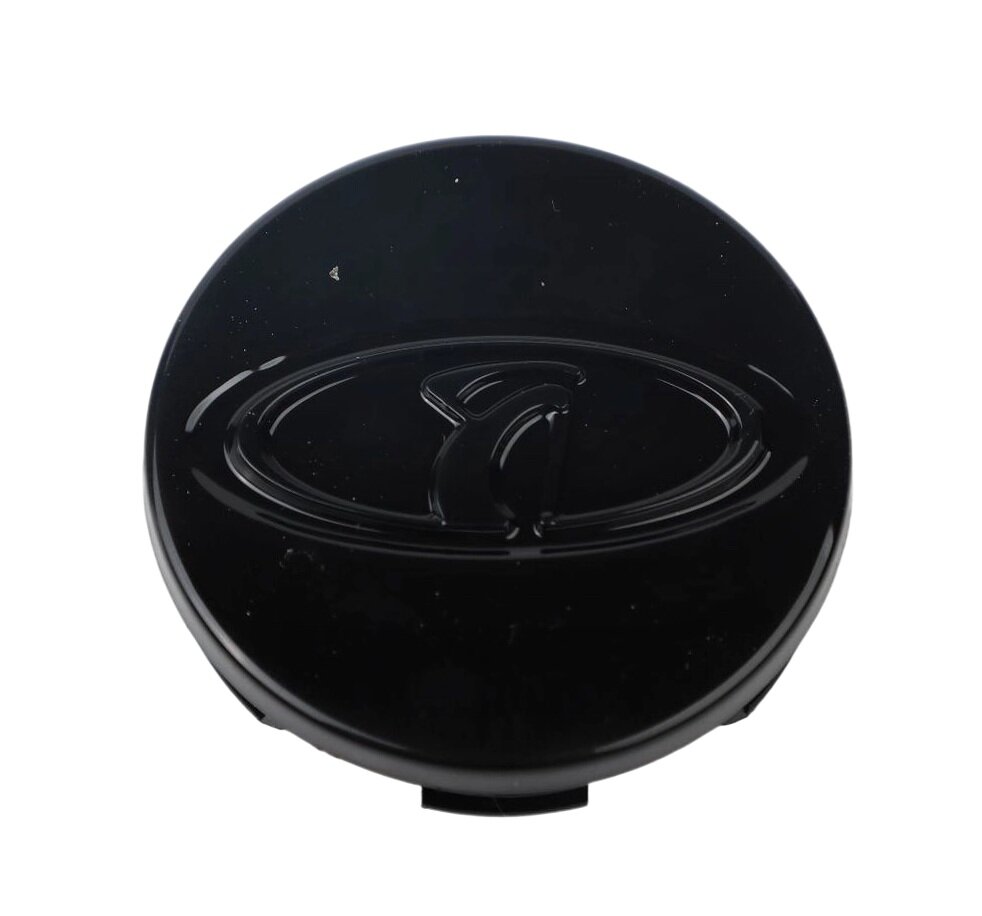 Центральный колпачок на диск (ступицу) LADA, черный, 1шт