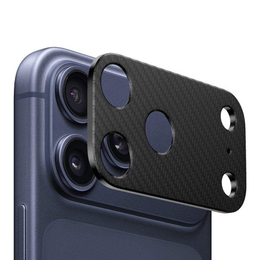 Подходит для объектива IPhone17pro с пленкой из углеродного волокна-черный-17 Pro