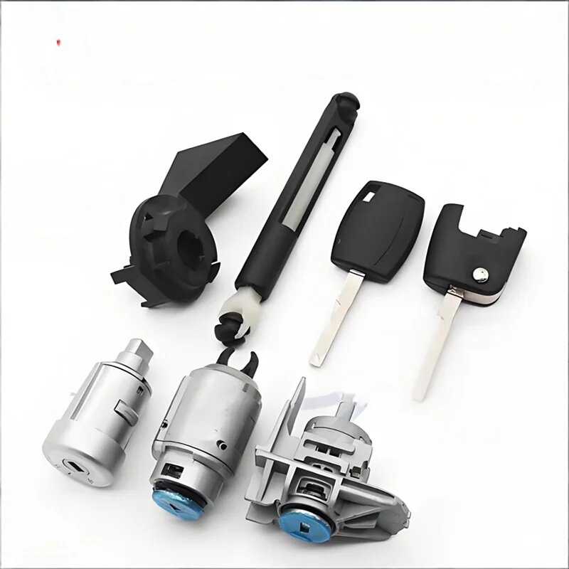 OEM автомобильный полный комплект цилиндра дверного замка для Ford 05-13 Focus с 2 шт. ключом замка зажигания левый цилиндр замка двери