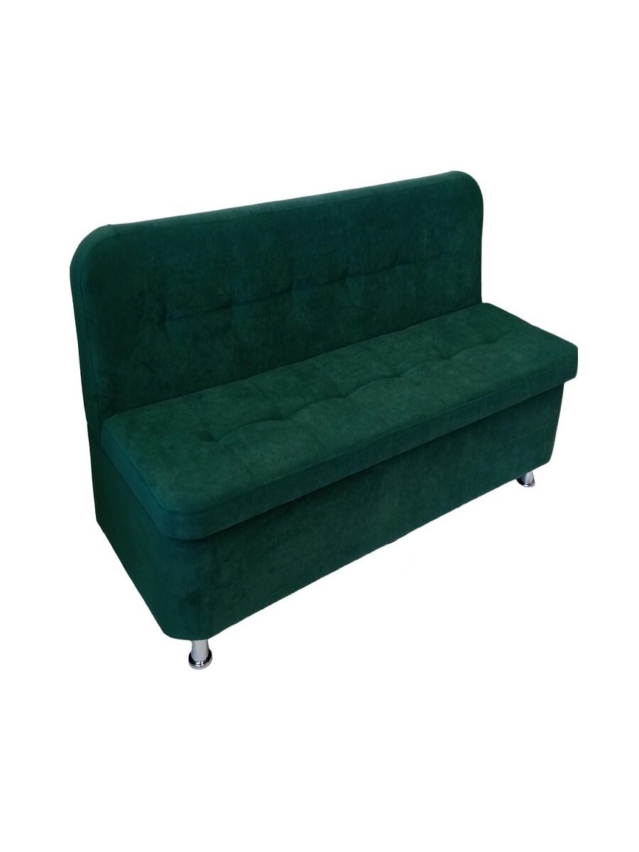 Диван кухонный StylChairs Стиль 2, ширина 120 см, обивка велюр, цвет зеленый