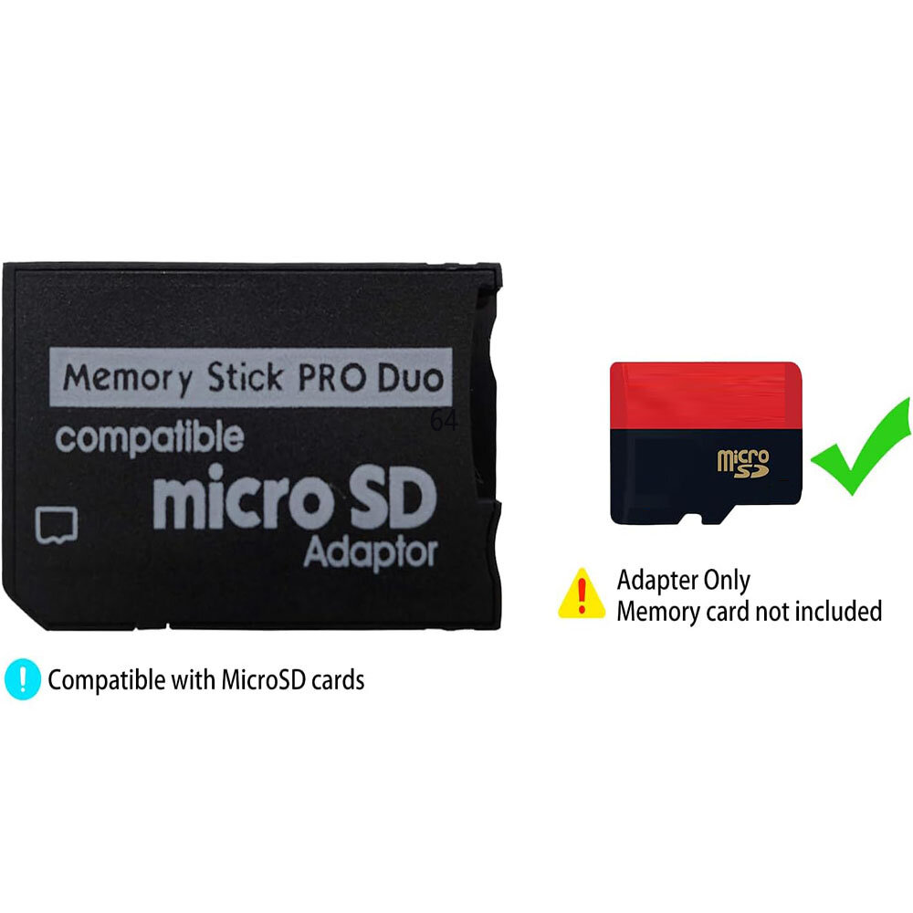 Адаптер Memory Stick, Micro SD к Memory Stick PRO Duo 64GB для Sony PSP 1000 2000 3000