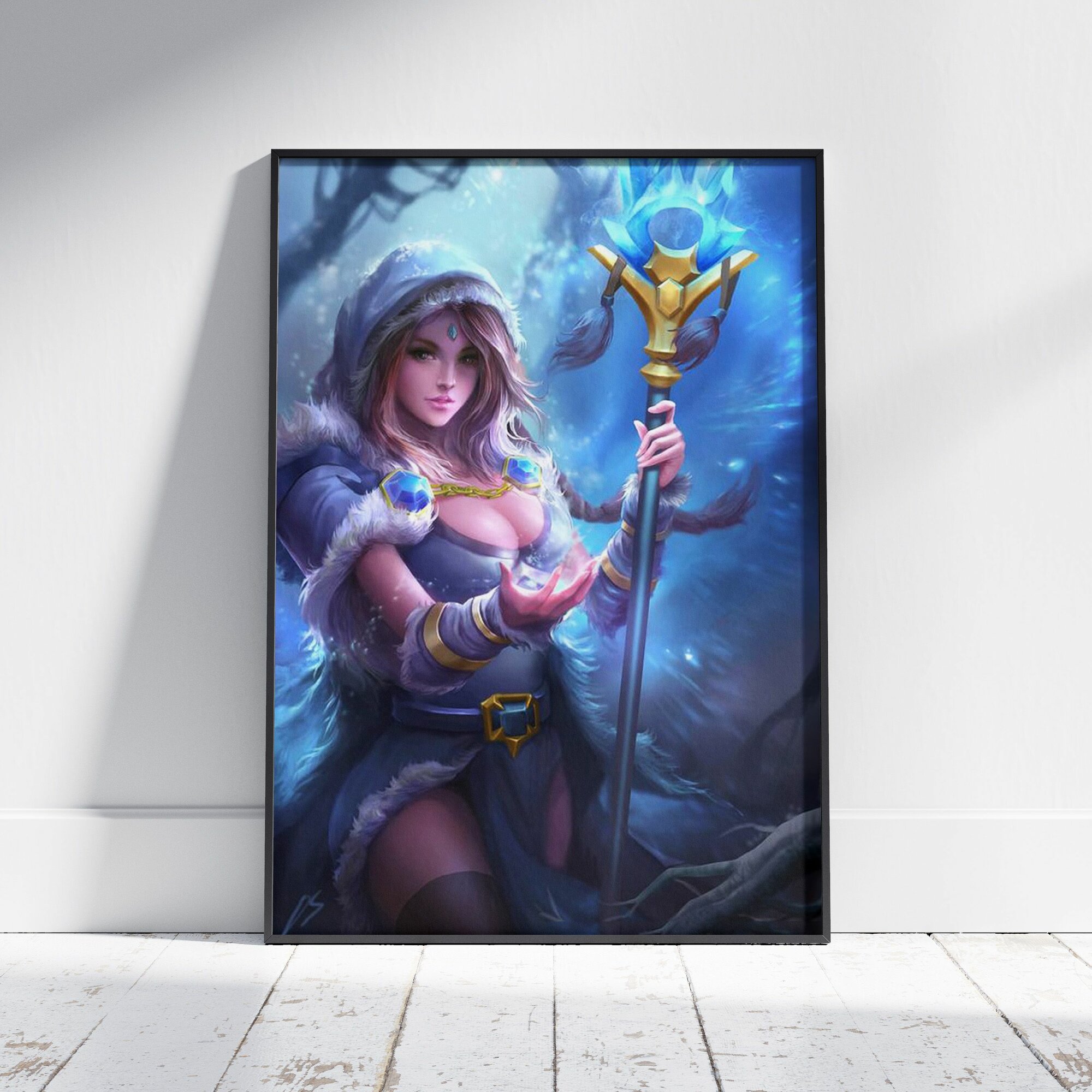 Плакат на стену для интерьера Dota 2 (Crystal Maiden 2) - Постер по игре формата A4 (21х30 см)