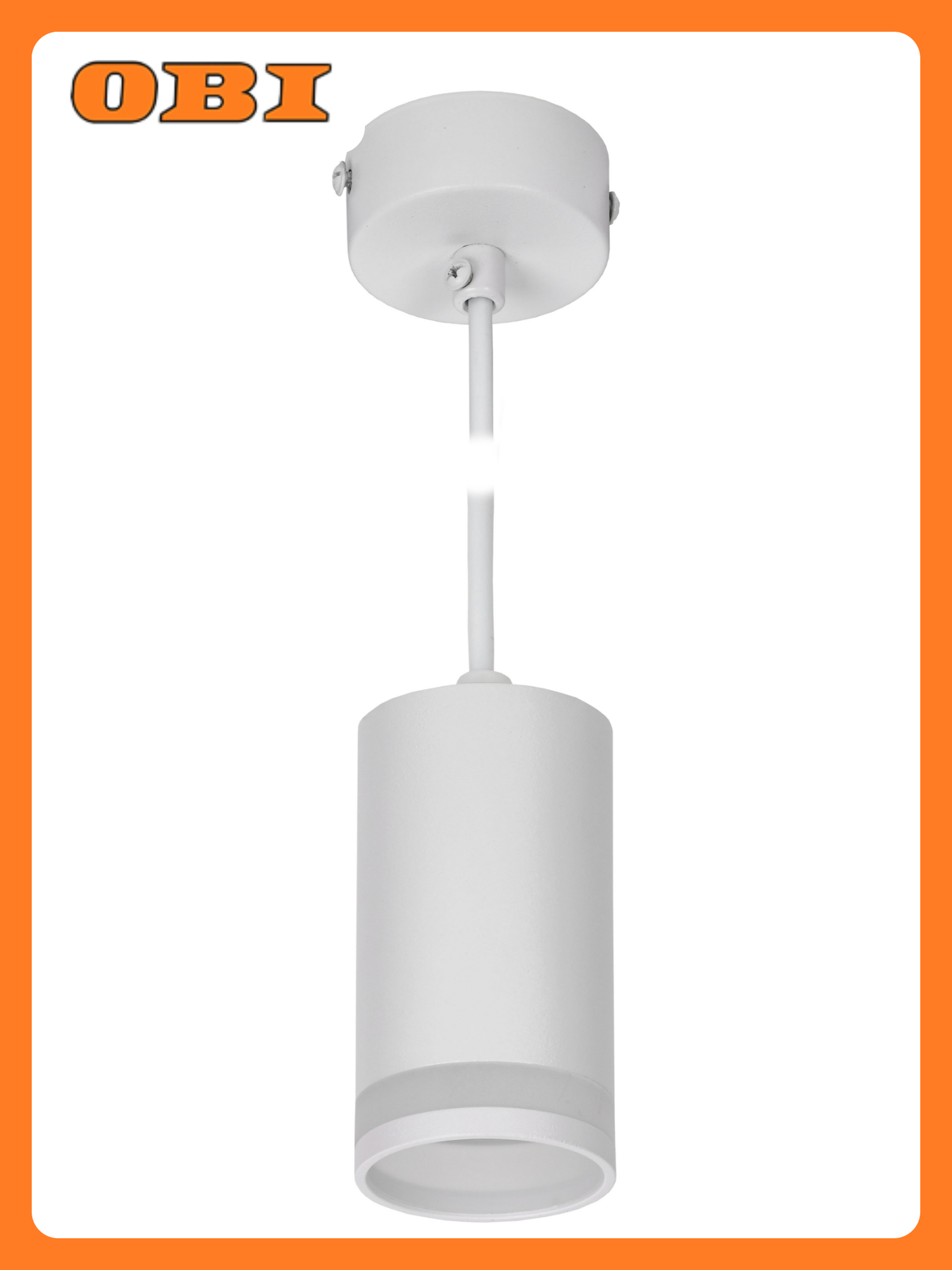 Светильник IEK LIGHTING 4007, подвесной, цоколь GU10, мощность 50Вт, белый