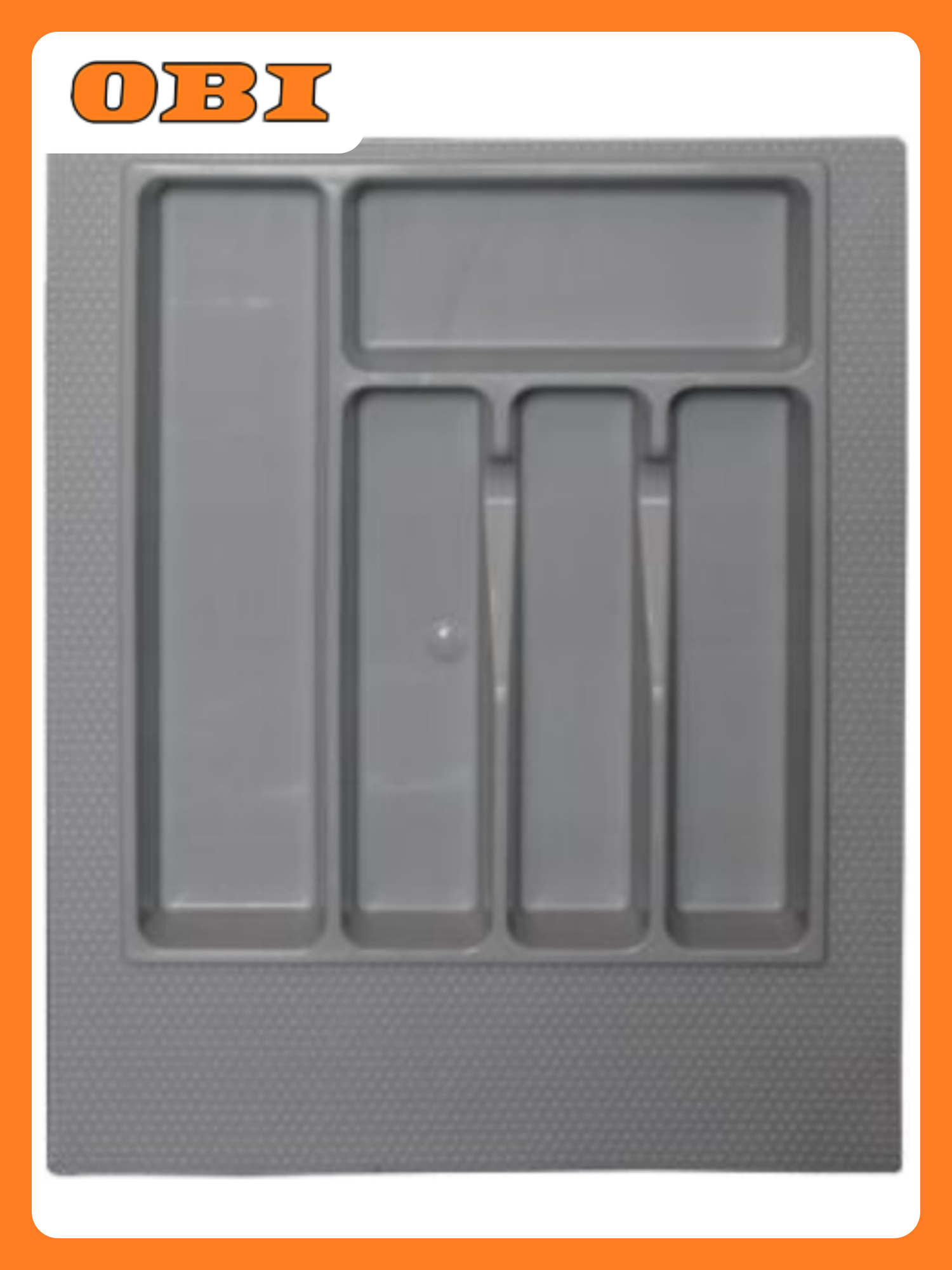 Лоток для столовых приборов в базу 400-450мм (385х485х45мм), металлик (), шт