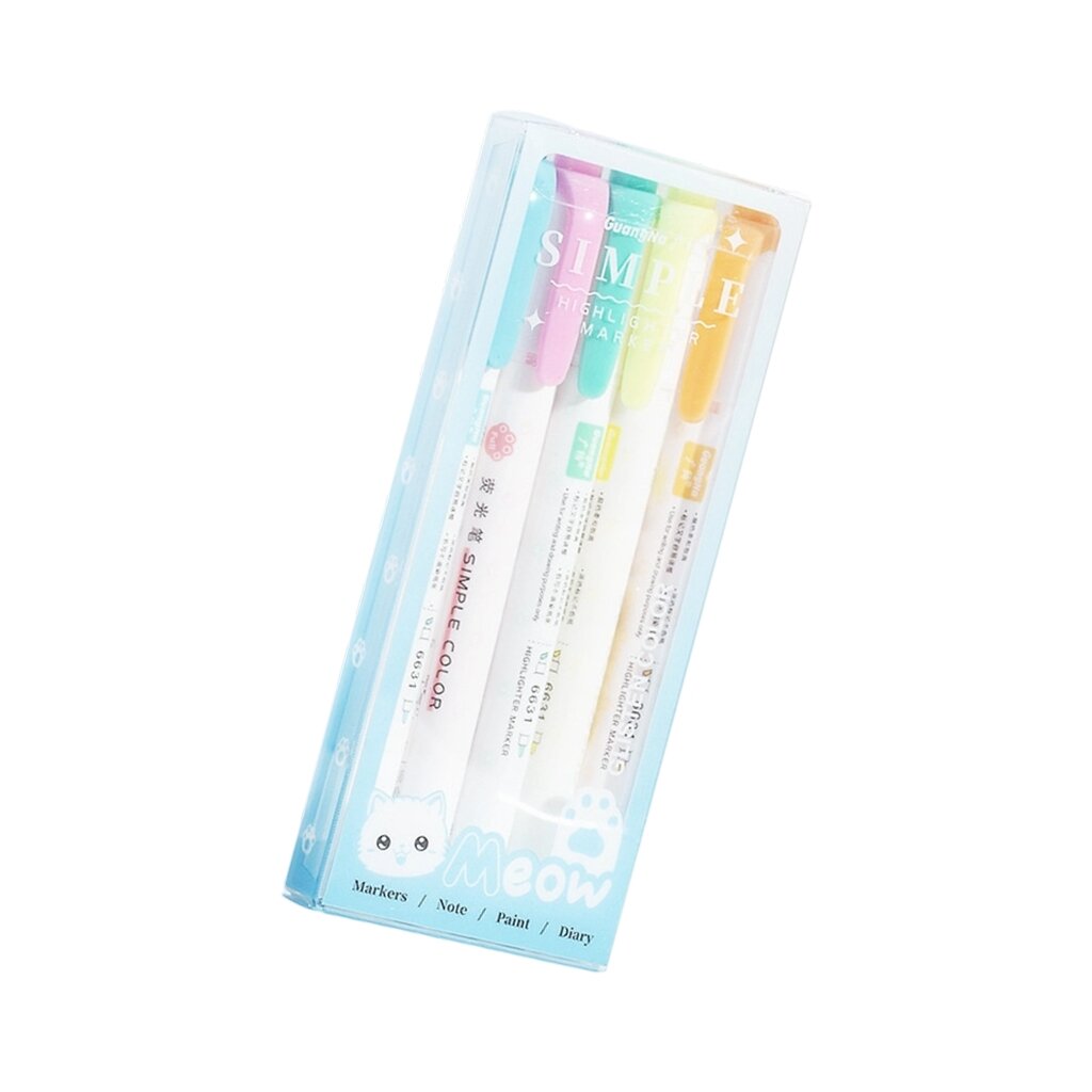 Маркеры, не вызывающие усталости, чернила для фломастера с двойной головкой, легкая флуоресцентная ручка из полипропилена для длительных записей