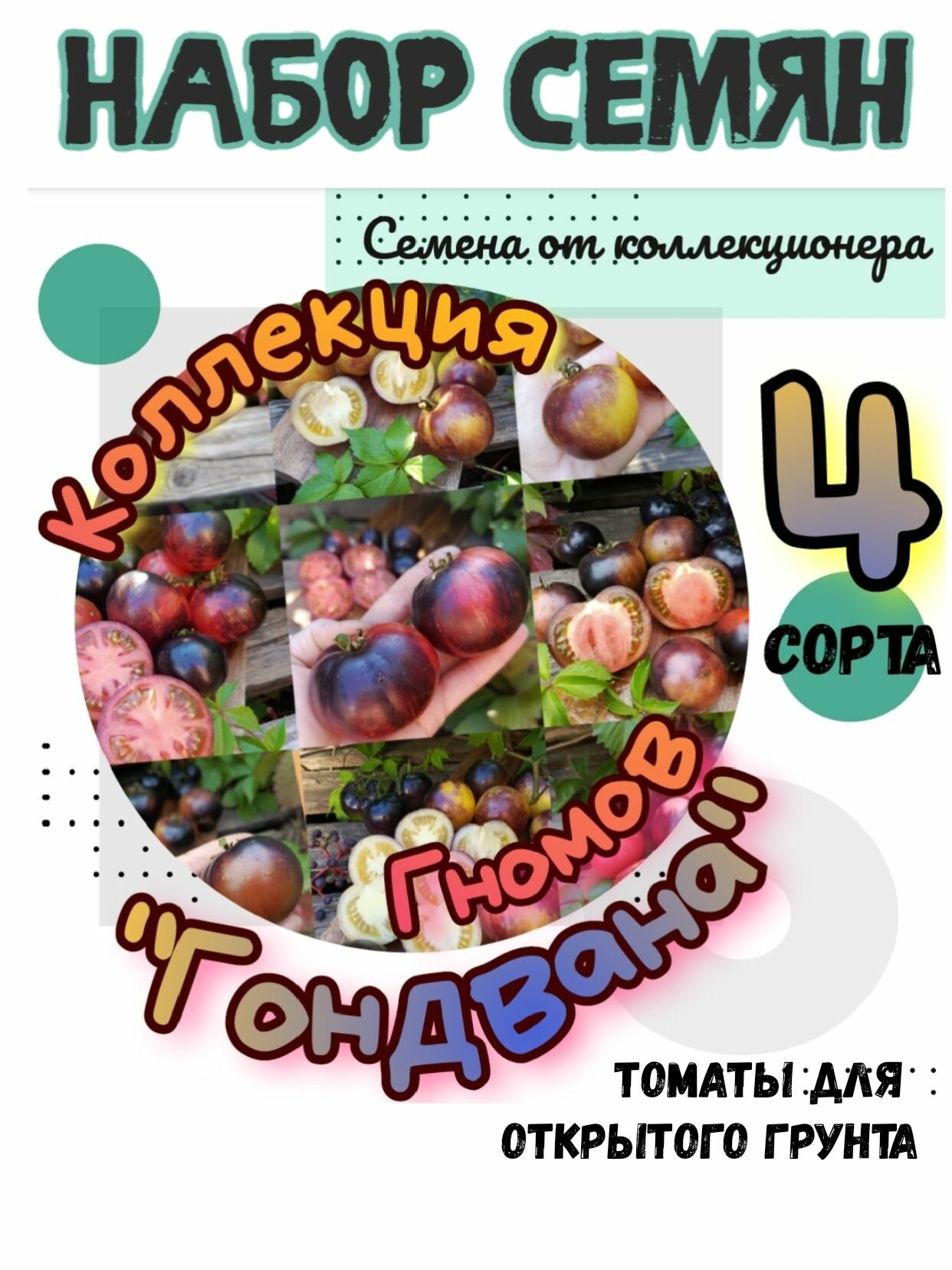 Коллекция томатов Гномов "Гондвана", селекция Австралии, для открытого грунта