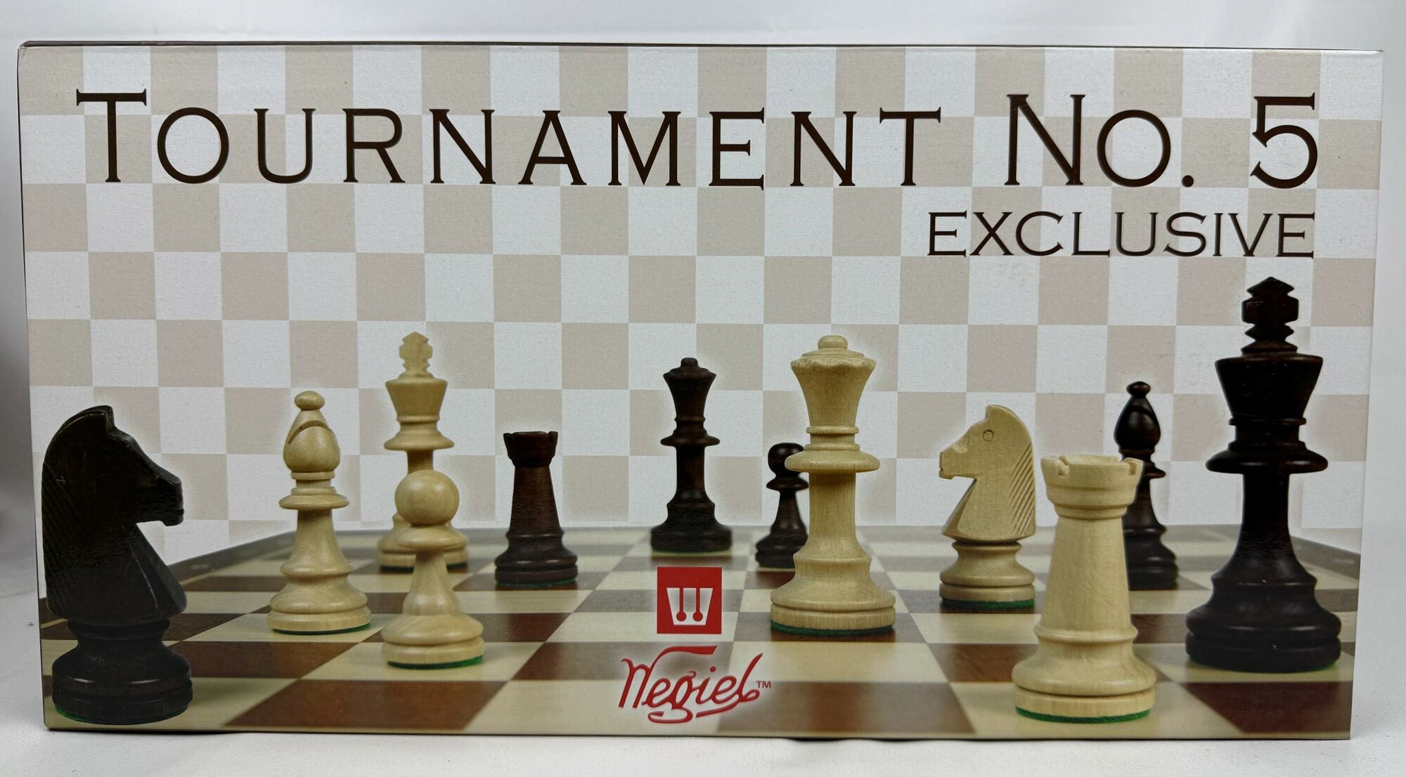 Большие деревянные шахматы с утяжелителем Турнирные №5 / Tournament №5 Exclusive (Польша) (Wegiel)