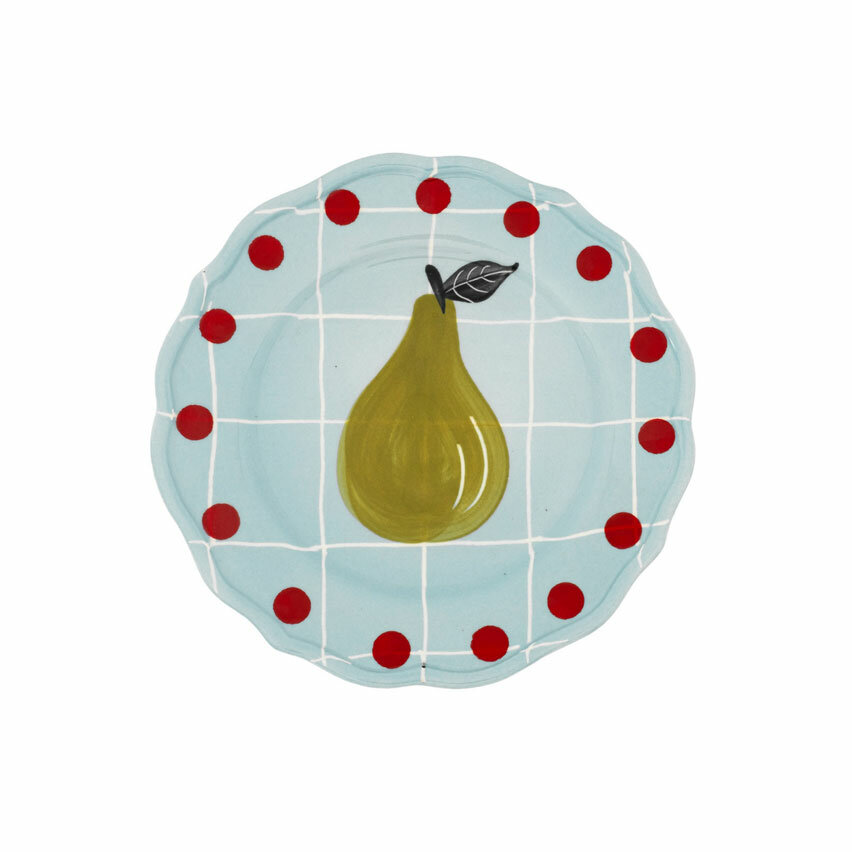 Десертная тарелка D.22,5 см - Light Blue Quadri BITOSSI HOME QRI00102