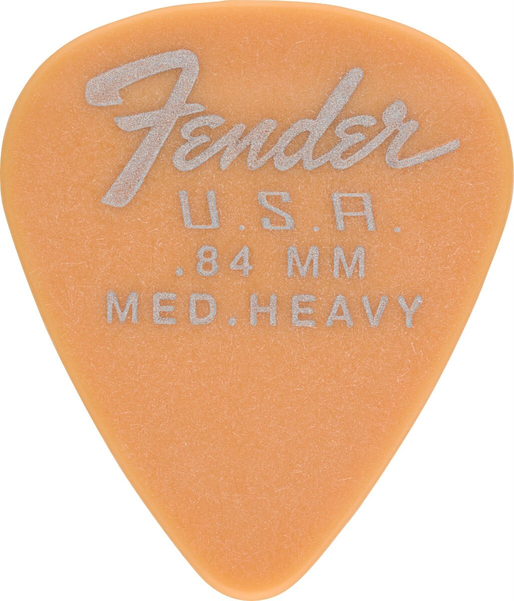 Медиатор FENDER 351 DURA-TONE .84 12 PK Butterscotch Blonde, 0.84 мм, оранжевый, 1 шт