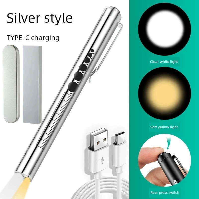 Медицинский фонарь для осмотра глаз, ушей, носа и горла, для врачей и медсестер, детский утренний осмотровый фонарик,