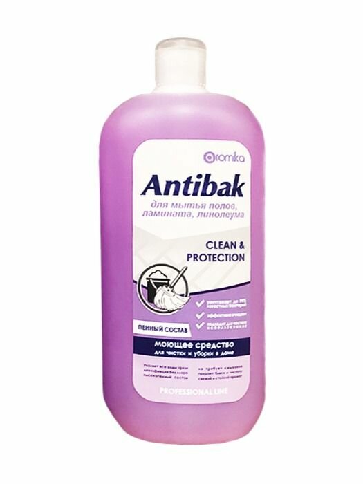 Средство для уборки ANTIBAK (антибак) 1,1л Clean&Protection