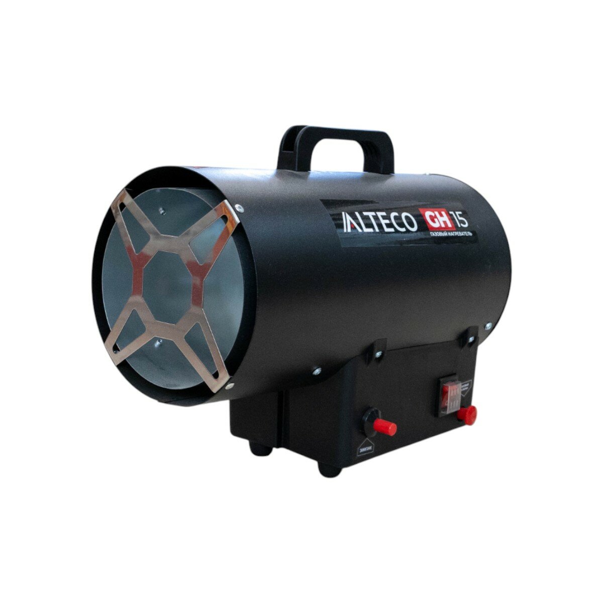 Тепловая пушка ALTECO 380204, газовая, мощность 15кВт, круглая, чёрная