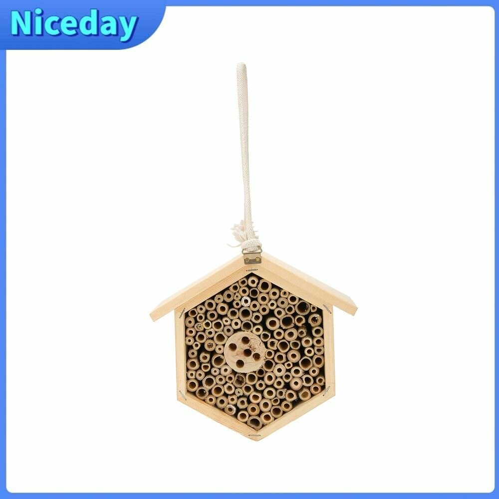 Деревянный пчелиный домик, декоративный, подвесной, отель для насекомых, сад
