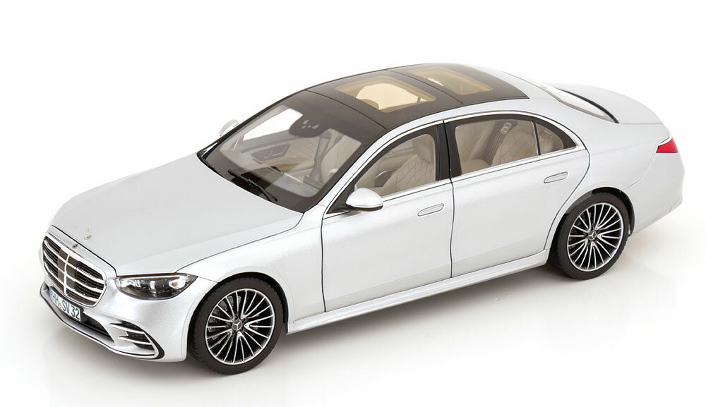 Модель коллекционная NOREV Mercedes s-klasse V223 amg-line 2021 silver