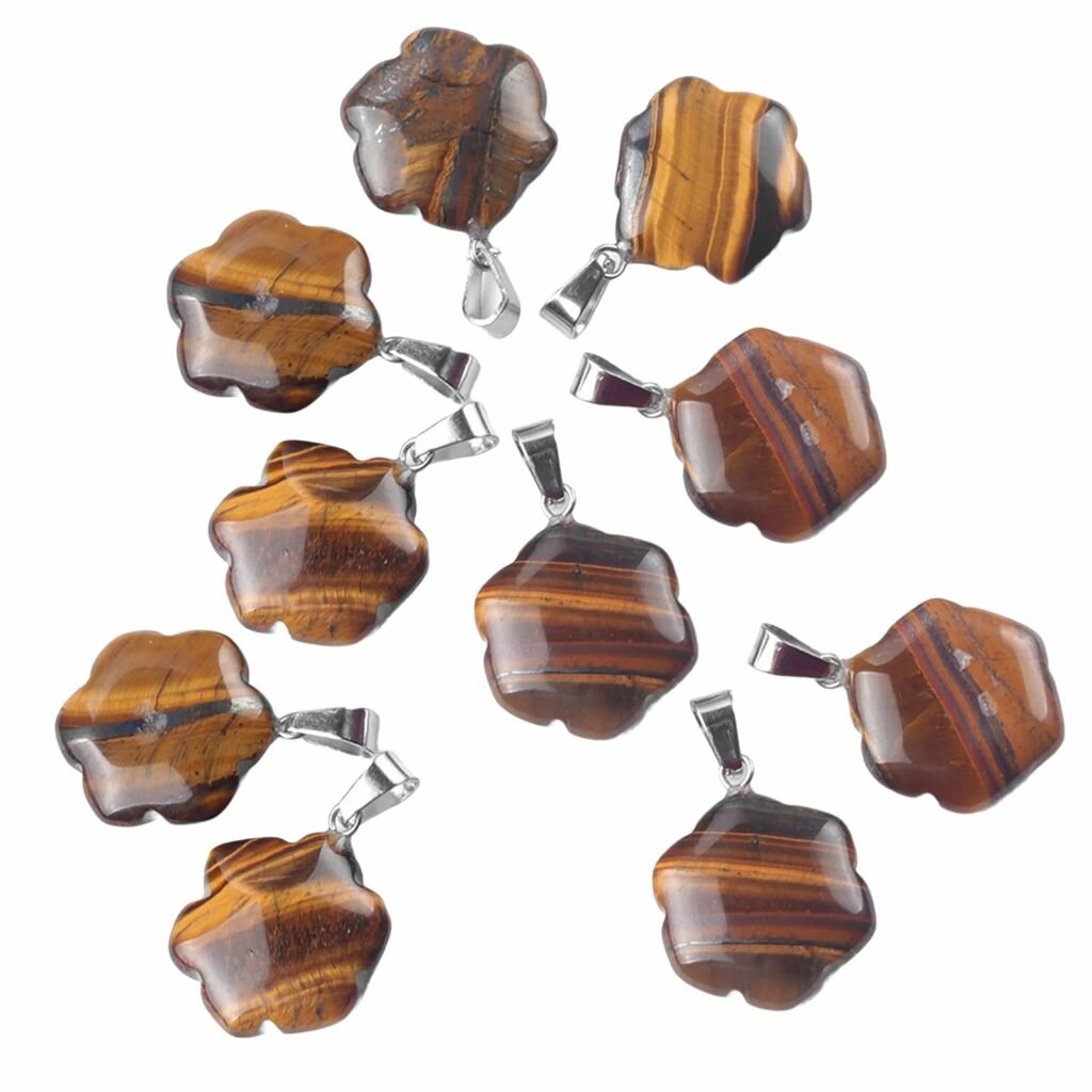 Кристальные каменные подвески "Цветок"