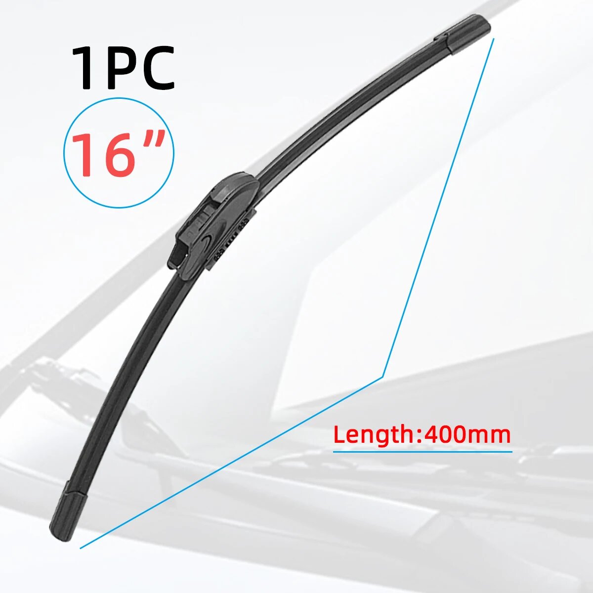 Бескаркасный дворник 16" (400 мм)