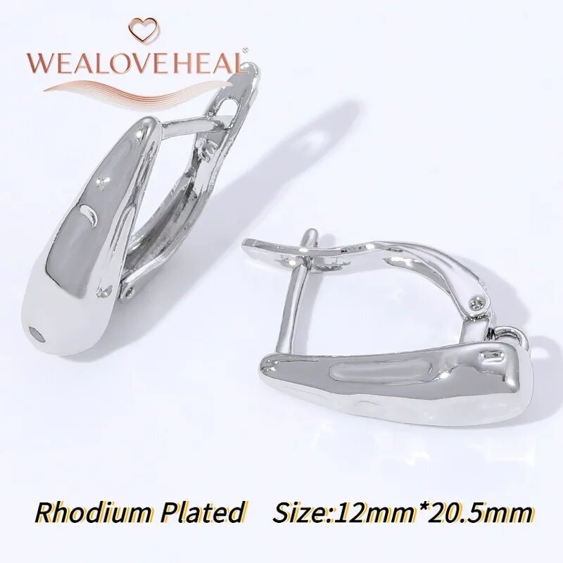 Швензы для сережек WEALOVEHEAL золотые латунные