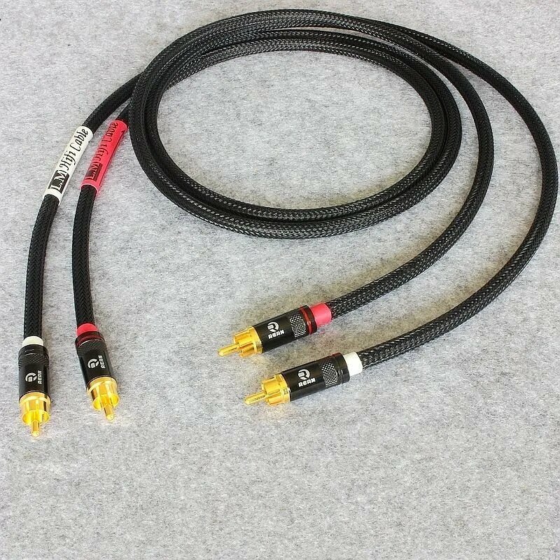 CANARE Аудиокабель RCA/RCA, 0.5 м, черный